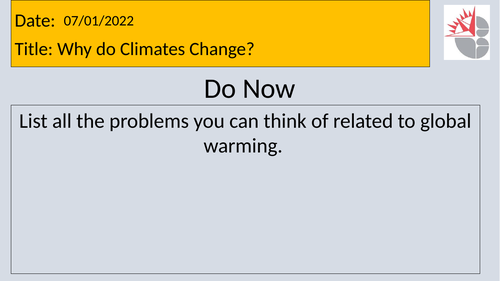 KS3 - Earths Climate | Teaching Resources