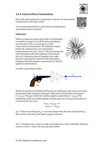 Conservation of momentum | Teaching Resources