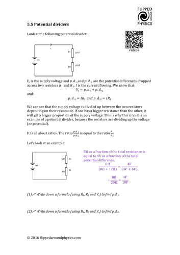 Potential dividers | Teaching Resources