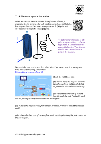 Electromagnetic induction | Teaching Resources