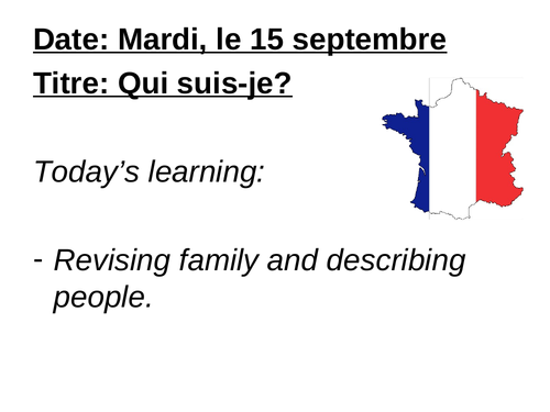 AQA / EDEXCEL Studio GCSE French (Foundation) – Module 1 - Qui suis-je ...