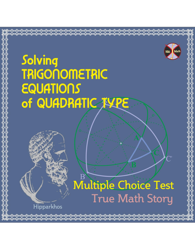Trigonometric Equations of QUADRATIC TYPE - True Math Story - Multiple ...