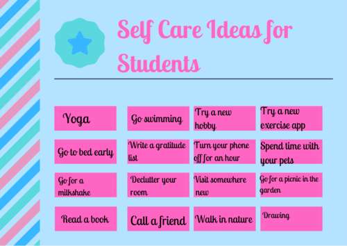 Self Care Checklist | Teaching Resources
