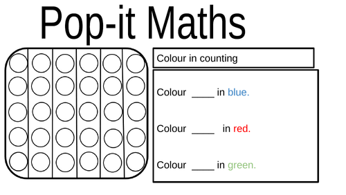 Pop it maths. Counting, doubling, addition, halving | Teaching Resources