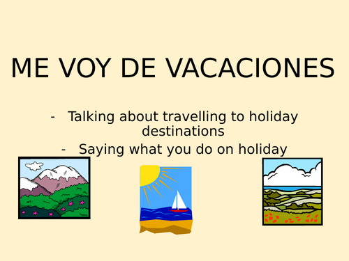 Me voy de vacaciones | Teaching Resources