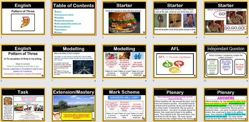 The rule (or pattern) of three - Rated OUTSTANDING LESSON | Teaching ...