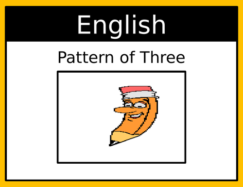 The rule (or pattern) of three - Rated OUTSTANDING LESSON | Teaching ...