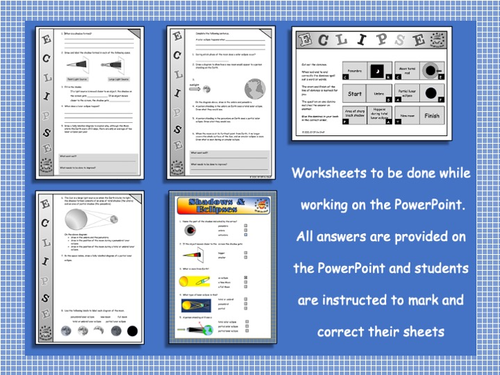 Light - Shadows and Eclipses - Distance Learning and Homeschool KS3 ...
