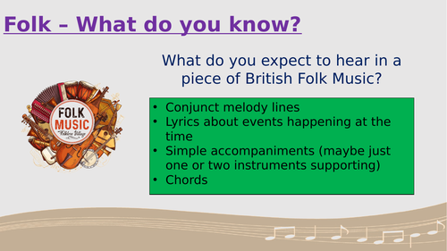 KS3 Folk Music SOW - Focus on Wellerman | Teaching Resources