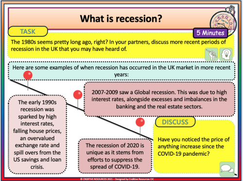 Recession + Society PSHE | Teaching Resources