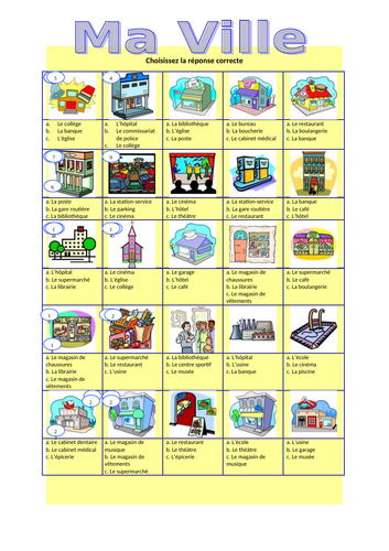 AQA / EDEXCEL Studio GCSE French (Foundation) – Module 1 – En ville ...