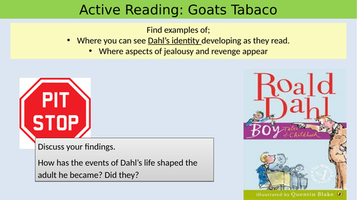 Boy- Roald Dahl (Full Unit) | Teaching Resources