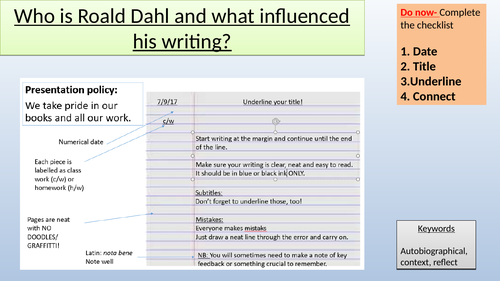Boy- Roald Dahl (Full Unit) | Teaching Resources