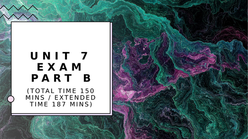 Level 3 Applied Science Unit 7 Exam B | Teaching Resources