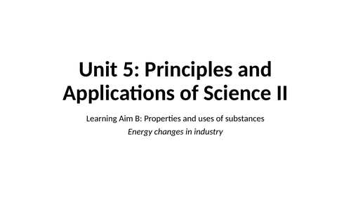 BTEC Level 3 Applied Science Unit 5 Learning Aim A3 (Chemistry ...