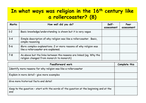 Religion Tudor Times | Teaching Resources