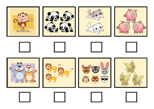 Count to 6 Animals Cards and Worksheets EYFS | Teaching Resources