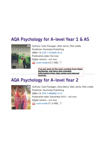 AQA A Level Psychology Research Methods (Year 1 & 2) Notes | Teaching ...