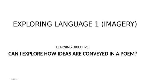 Poetry for Grade 7-9 Lesson 1-12 | Teaching Resources