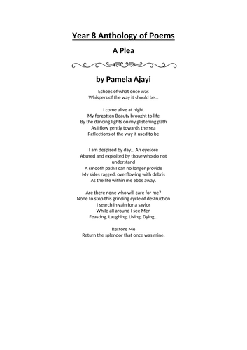 Poetry for Grade 7-9 Lesson 1-12 | Teaching Resources