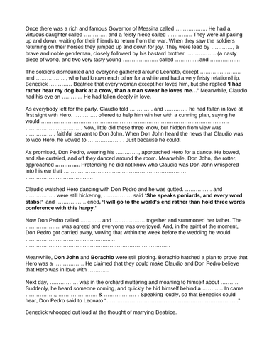 Much Ado About Nothing (FULL UNIT) | Teaching Resources