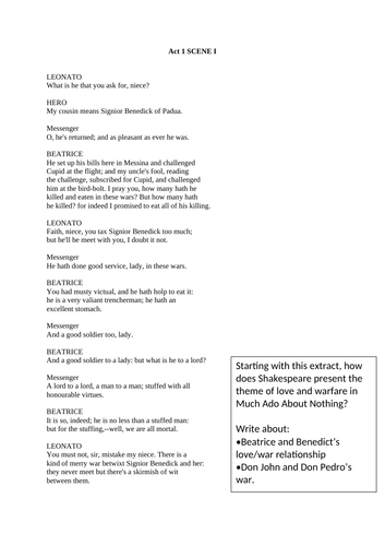 Much Ado About Nothing (FULL UNIT) | Teaching Resources