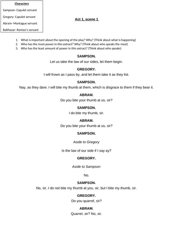 Romeo and Juliet (FULL UNIT) | Teaching Resources