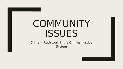 Crime and Law in Society (upper ability) | Teaching Resources