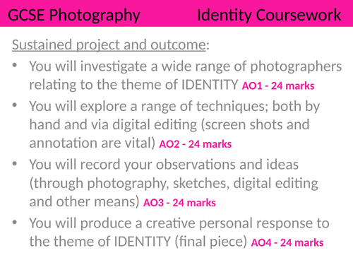 GCSE Photography - Identity | Teaching Resources
