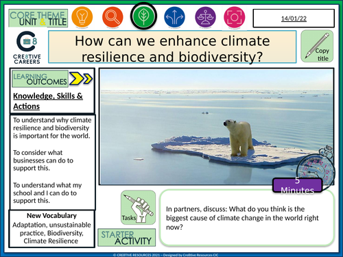 Climate Resilience and biodiversity | Teaching Resources
