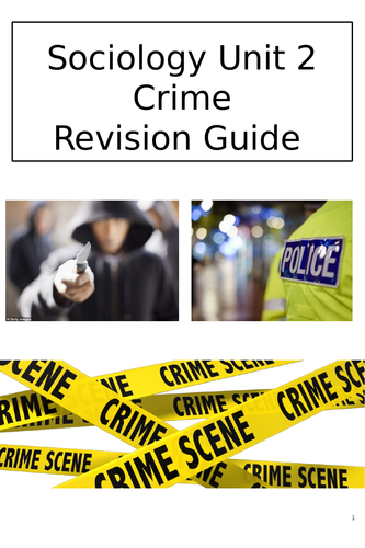 AQA GCSE Sociology Crime and Deviance Unit Bundle | Teaching Resources
