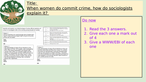 AQA GCSE Sociology Crime and Deviance Unit Bundle | Teaching Resources