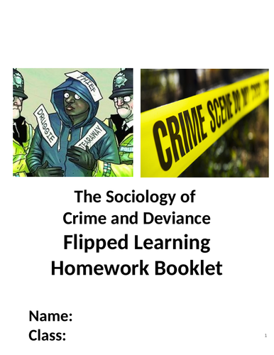 AQA GCSE Sociology Crime and Deviance Unit Bundle | Teaching Resources