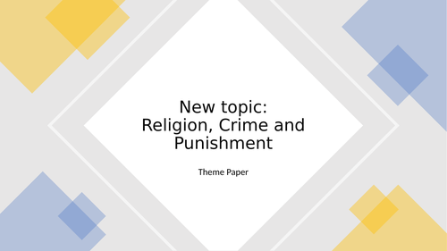 GCSE Crime and Punishment lesson 1 - What is crime? | Teaching Resources