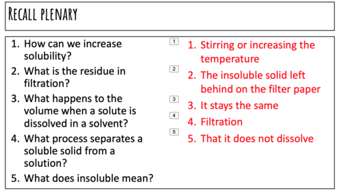 Filtration, evaporation | Teaching Resources