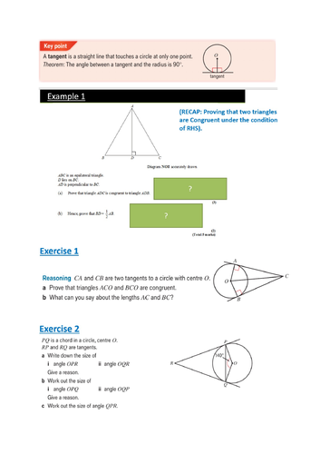 Circle Theorems (GCSE-Higher) | Teaching Resources