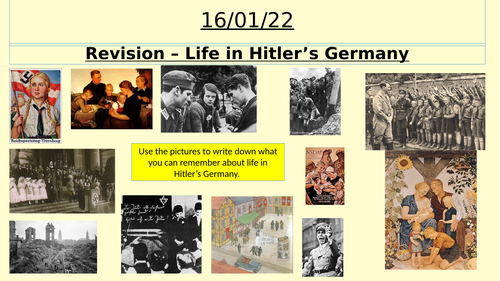 Retrieval Quiz - Life in Hitler's Germany | Teaching Resources