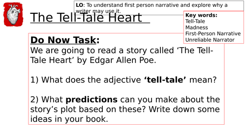 The Tell Tale Heart | Teaching Resources