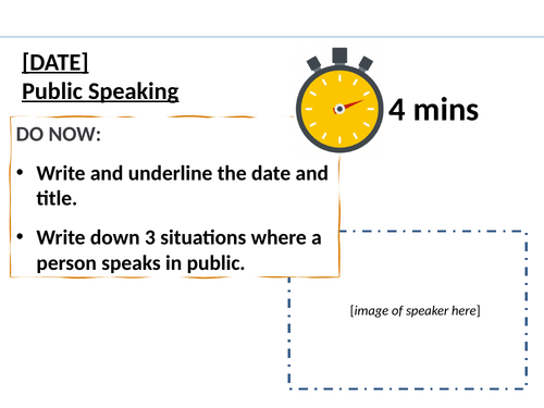 Public Speaking KS3 Year 7 | Teaching Resources