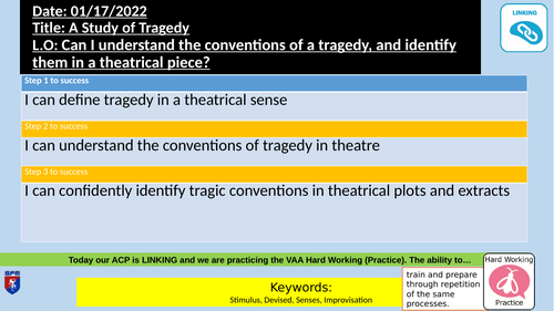 Drama (Devising): Two Lessons on devising tragedy | Teaching Resources