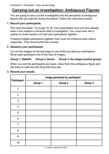 AQA GCSE Psychology - Sensation, perception and visual illusions ...