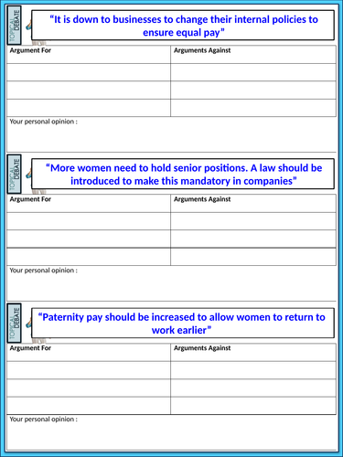 Gender Pay Gap - Careers | Teaching Resources