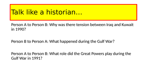 1991 Gulf War | Teaching Resources