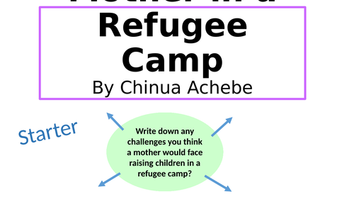 Cultural Poetry: Mother in a Refugee Camp by Chinua Achebe | Teaching ...