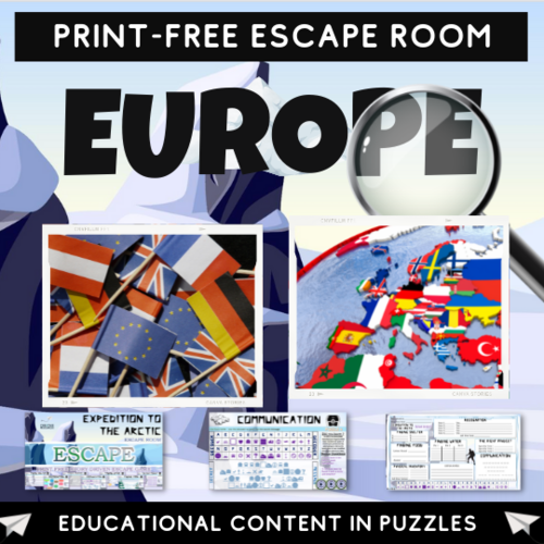 Europe Geography Escape room | Teaching Resources