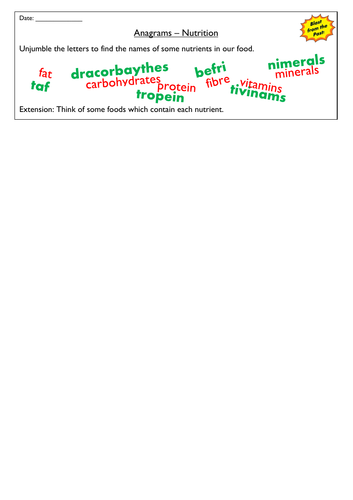 Science Anagrams - Recall Starter Activities Years 1-6 | Teaching Resources