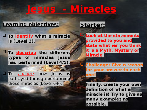 Jesus Miracles | Teaching Resources