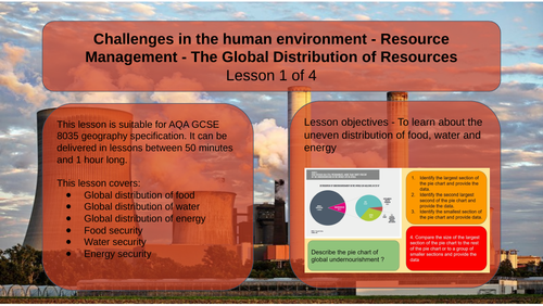 AQA Geography GCSE - Challenges of Resource Management - The Global ...