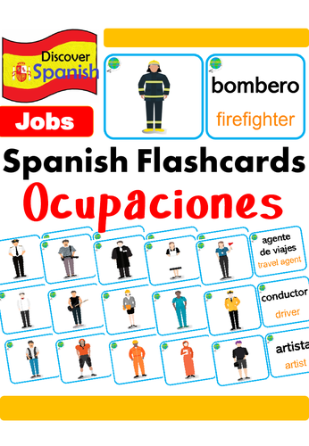 Spanish Flashcards - Jobs - Ocupaciones | Teaching Resources