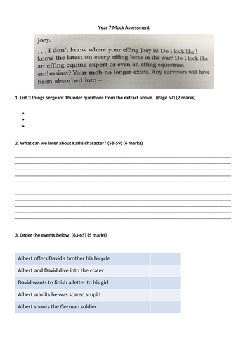 War Horse - PLAY (FULL UNIT) | Teaching Resources